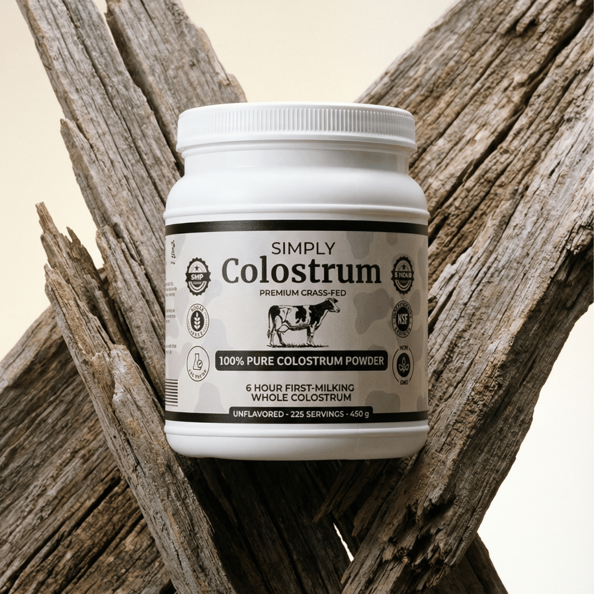 Simply Colostrum - Large 450 g Jar (225 Servings)