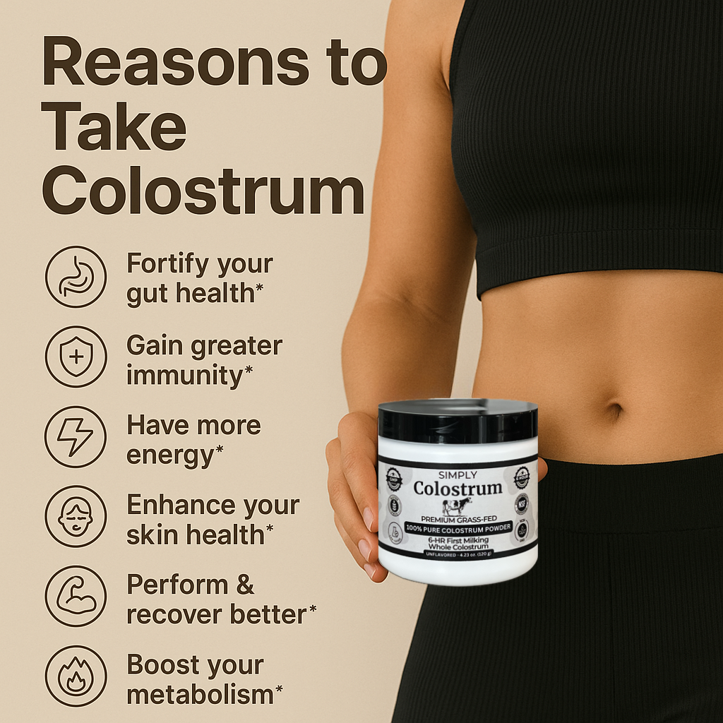 Premium 6-Hour Grass-Fed Colostrum Powder - 60 Servings – Simply Colostrum