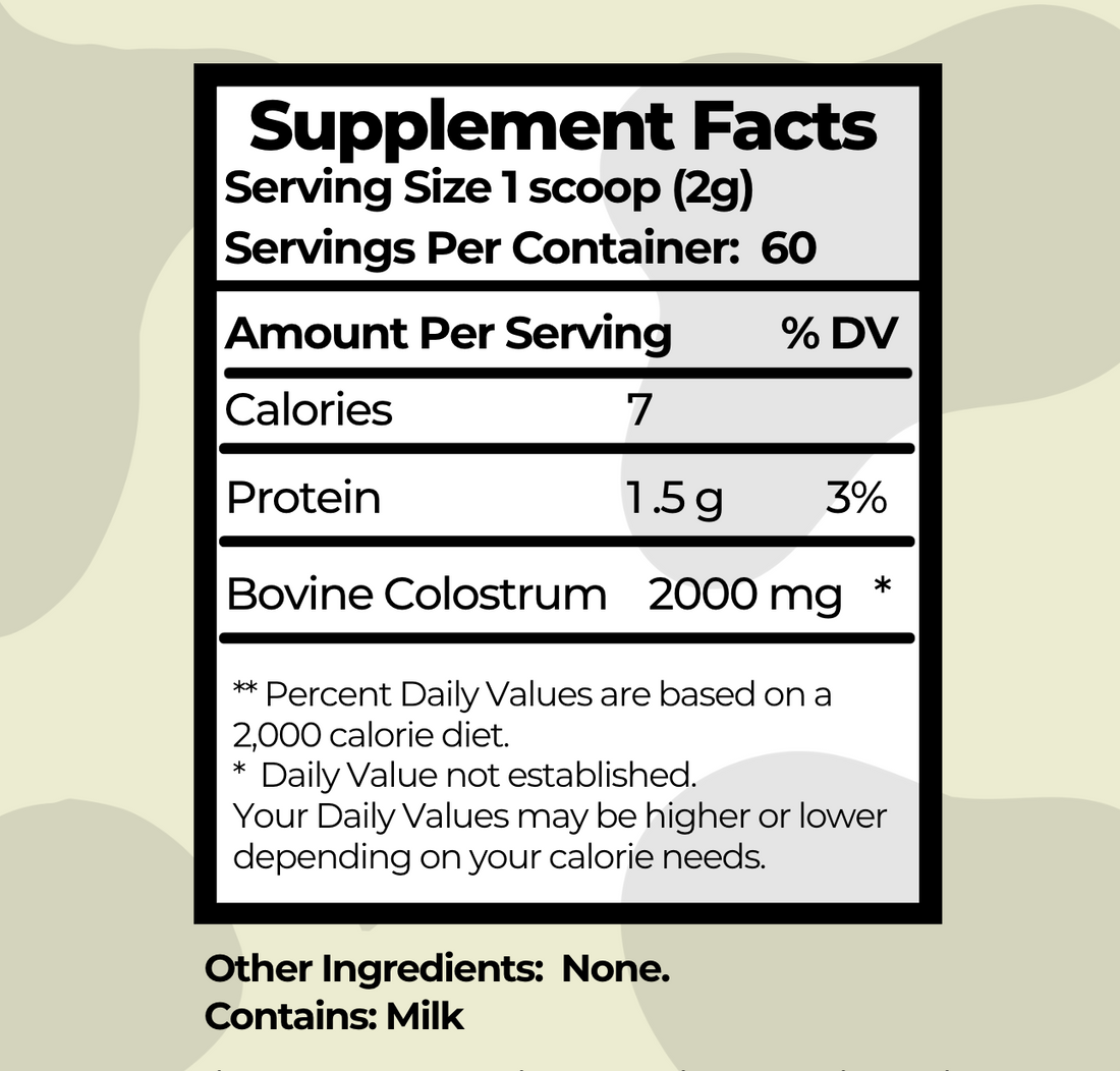 Simply Colostrum - 100% Pure 6 Hour Colostrum Powder Supplement